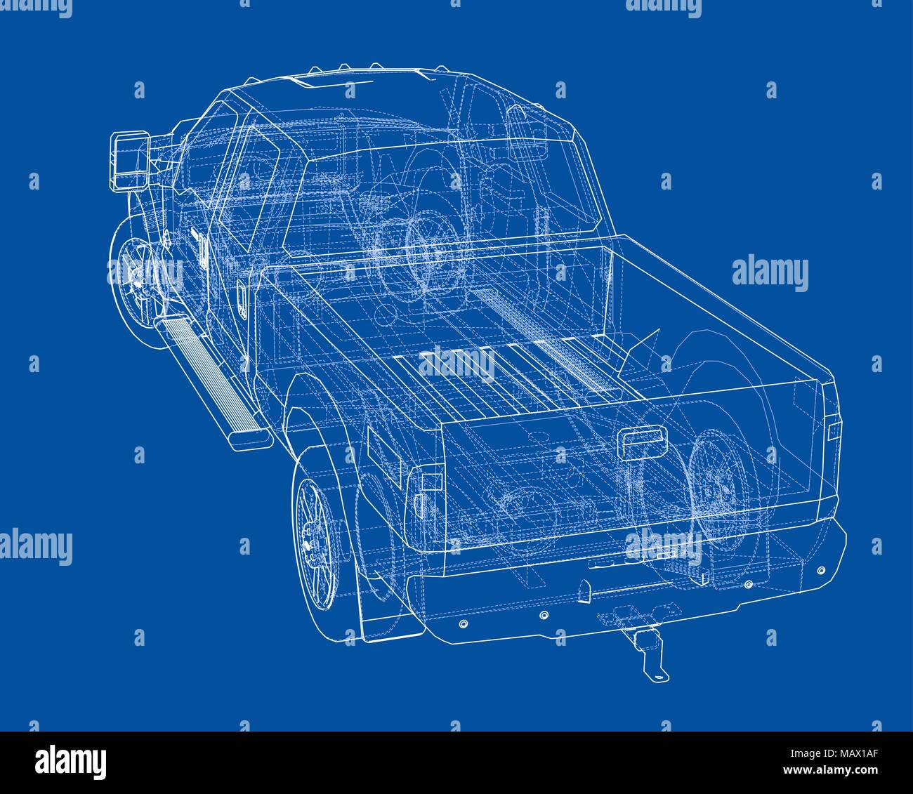 Car SUV drawing outline Stock Photo - Alamy