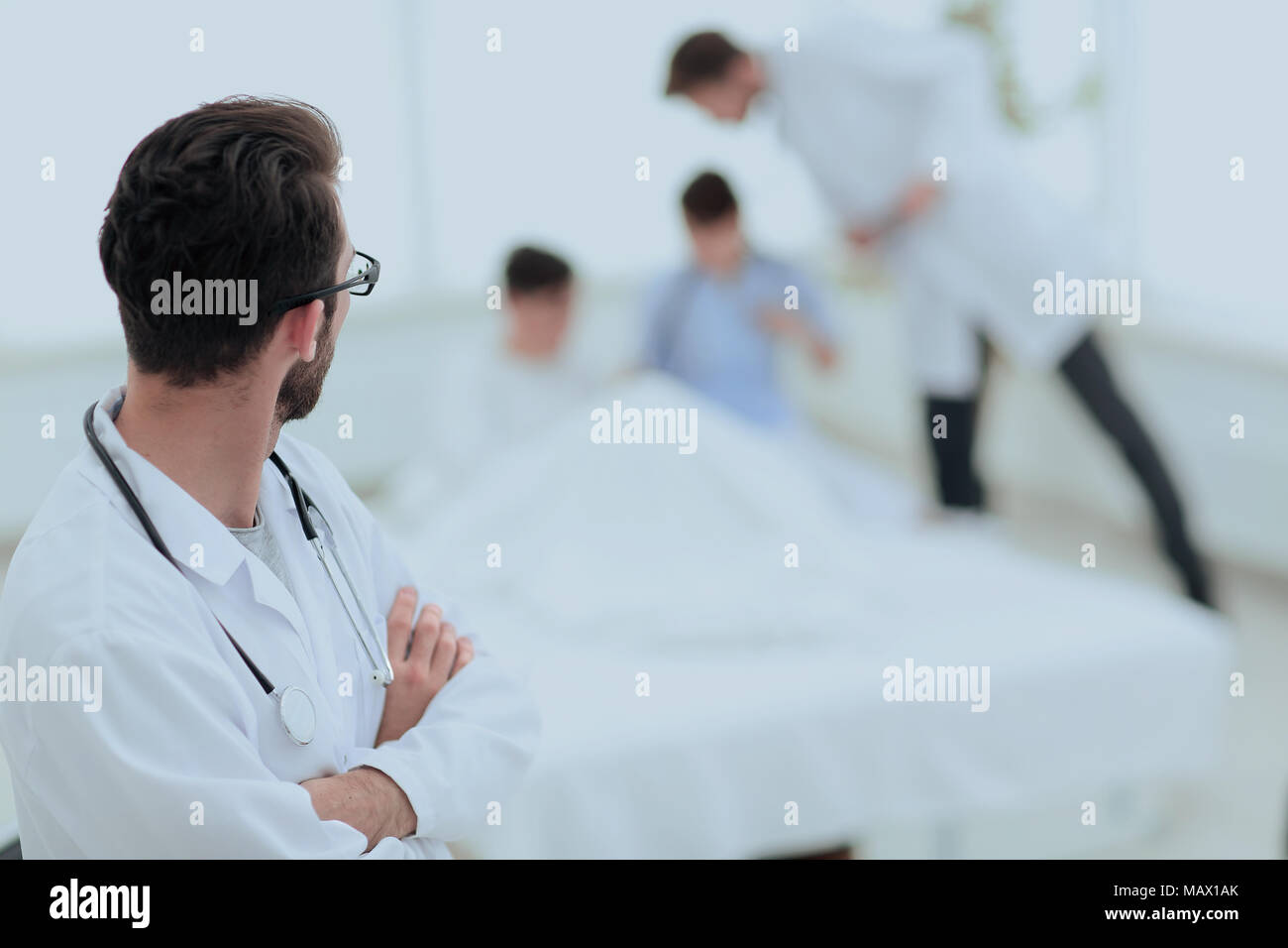 Patient hospital bed serious condition hi-res stock photography and ...
