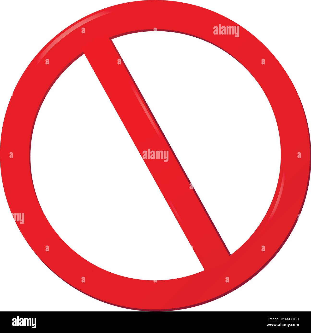 No Sign , isolated on white background Stock Vector Image & Art - Alamy