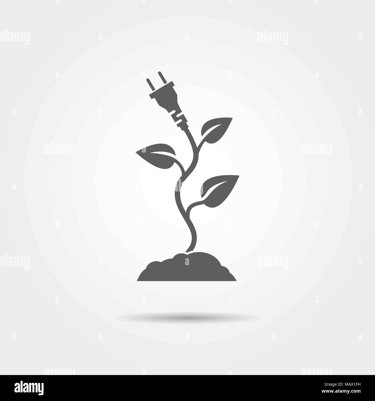 Plug plant garden Stock Vector Images - Alamy