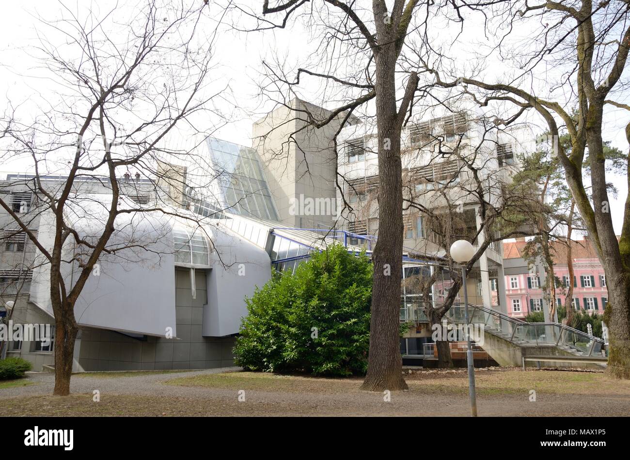 Modern buildings at the University of Graz, the capital of federal ...