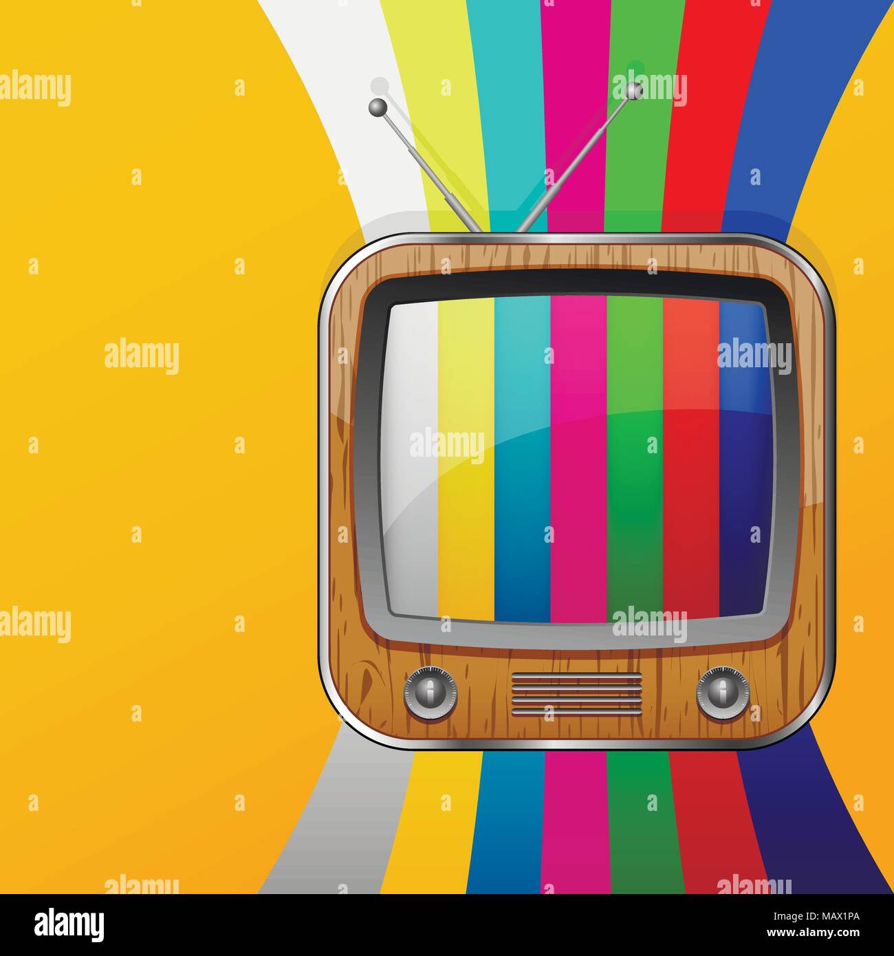 TV colorful no signal background. Vector illustration Stock Vector ...