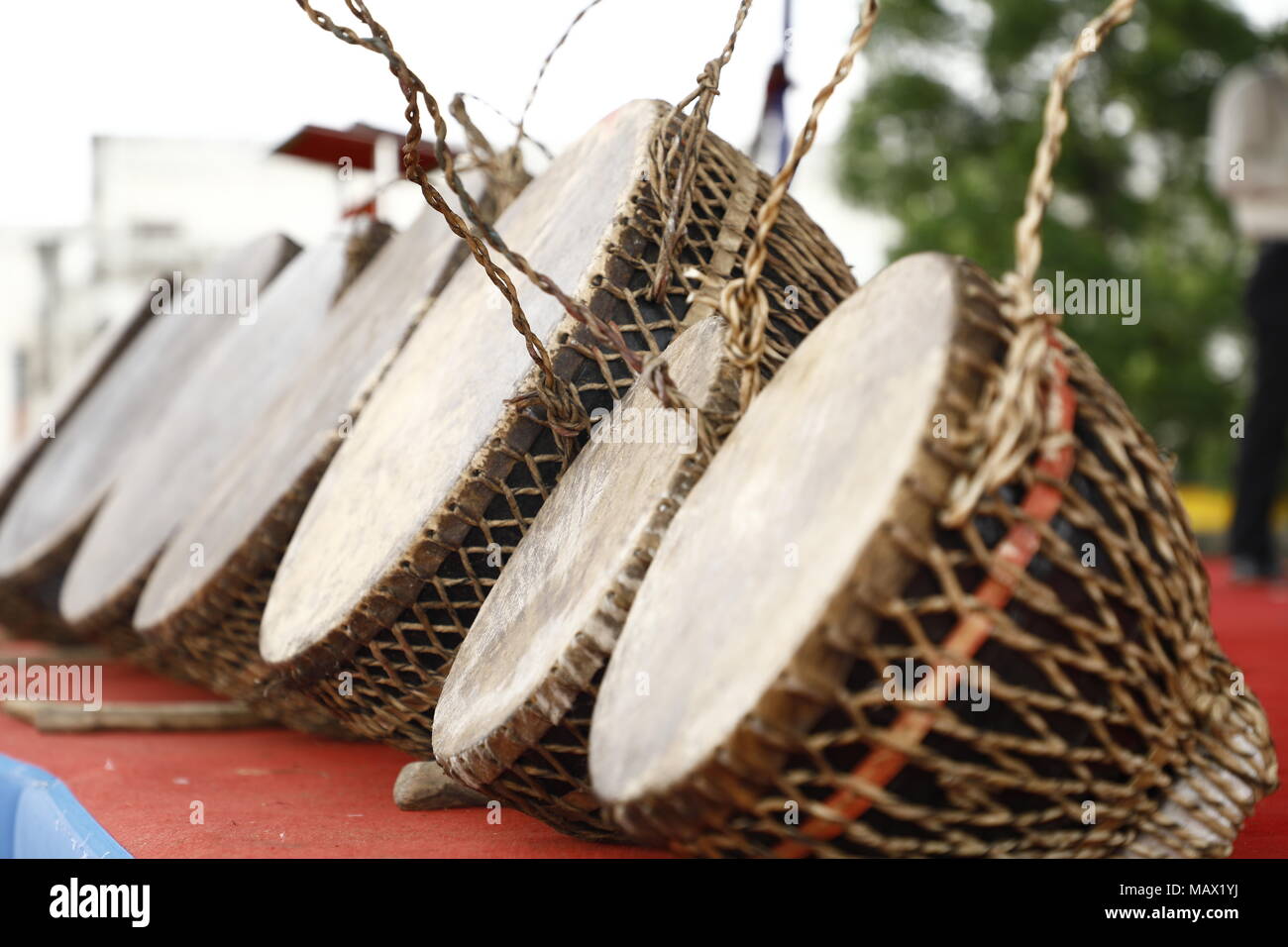 musical instruments of tribal india Stock Photo - Alamy