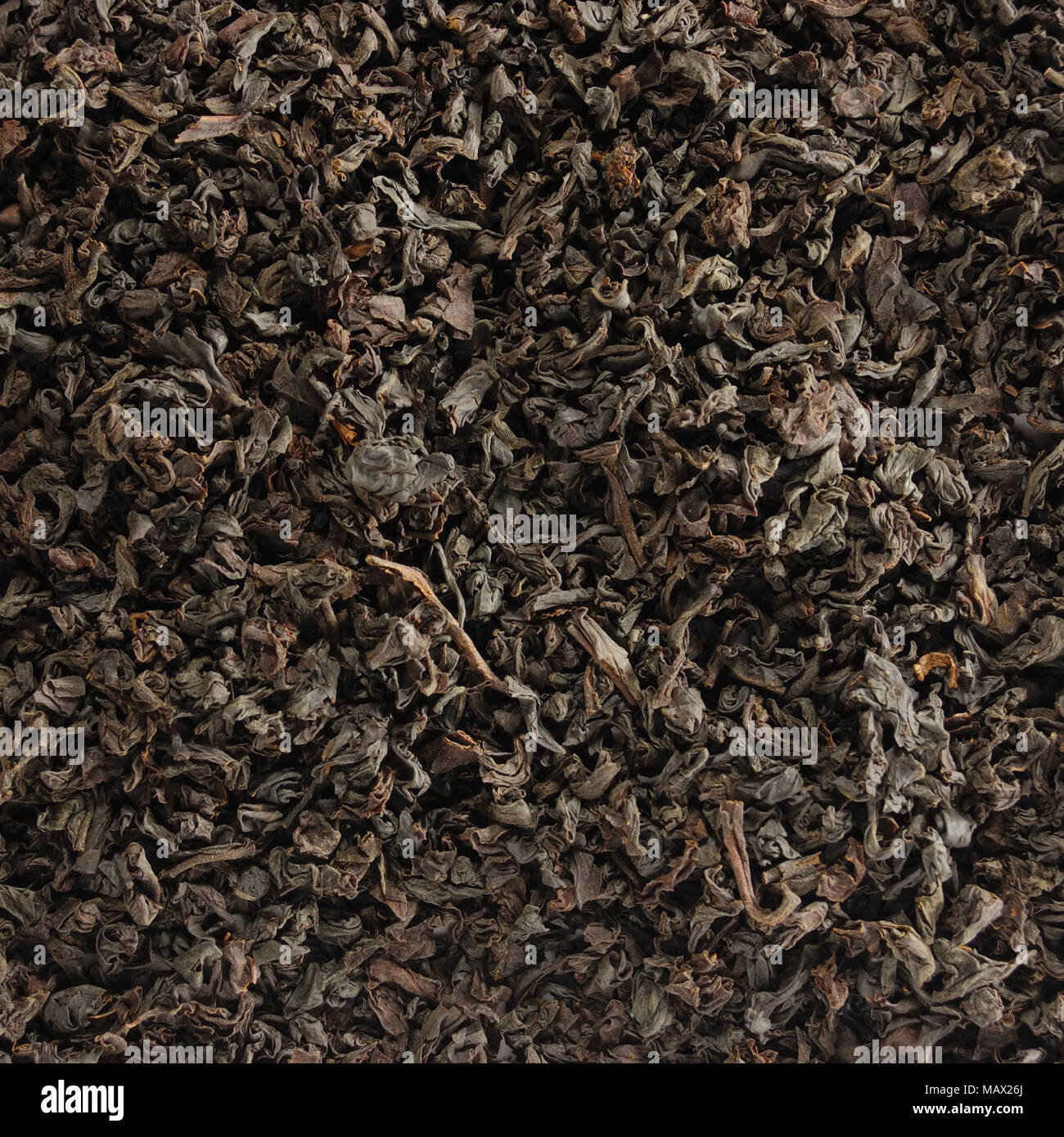 Dark Loose Leaf Tea Background, Black Golden Leaves Blend Texture ...