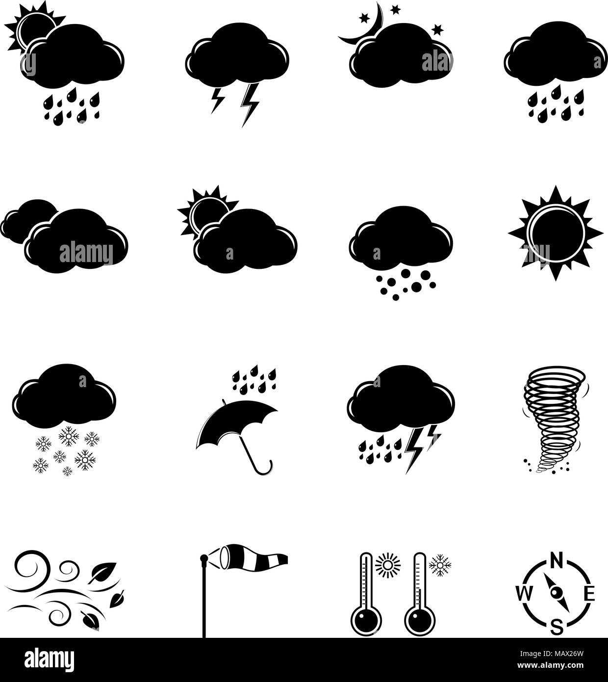 Weather snow rain sun Black and White Stock Photos & Images - Alamy