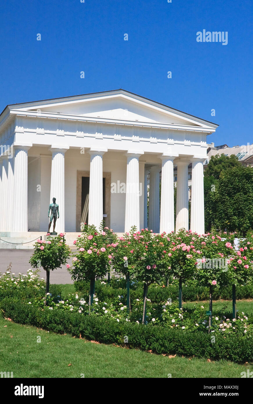 Temple of Theseus in the park Volksgarten, Vienna Austria Stock Photo ...