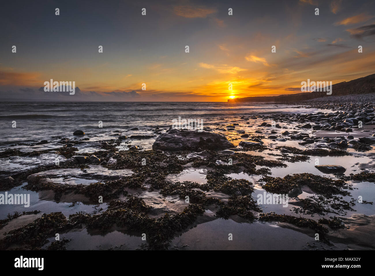 Llantwit Major Beach Glamorgan Heritage Coast UK Stock Photo - Alamy