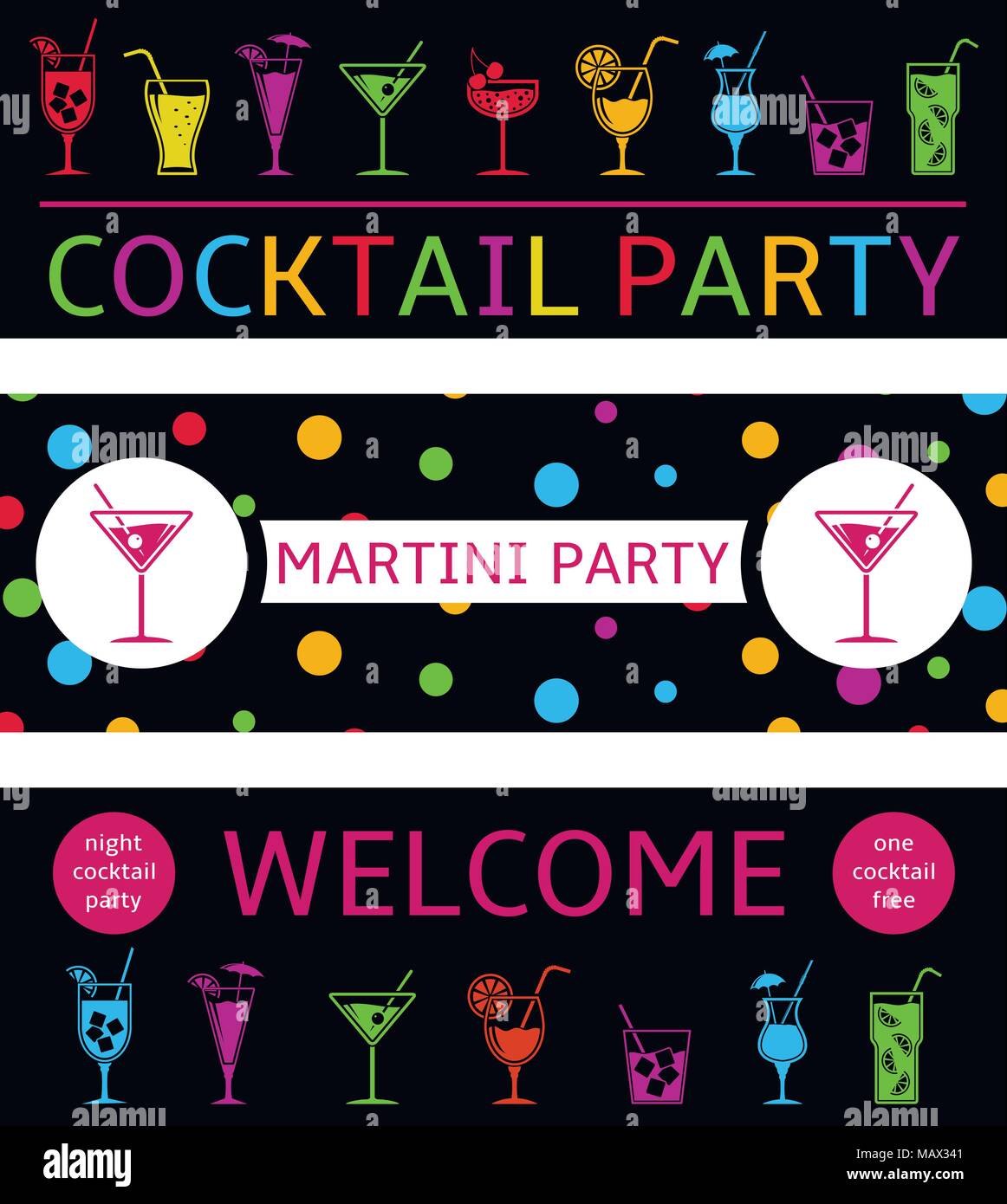 Cocktail Party Vector