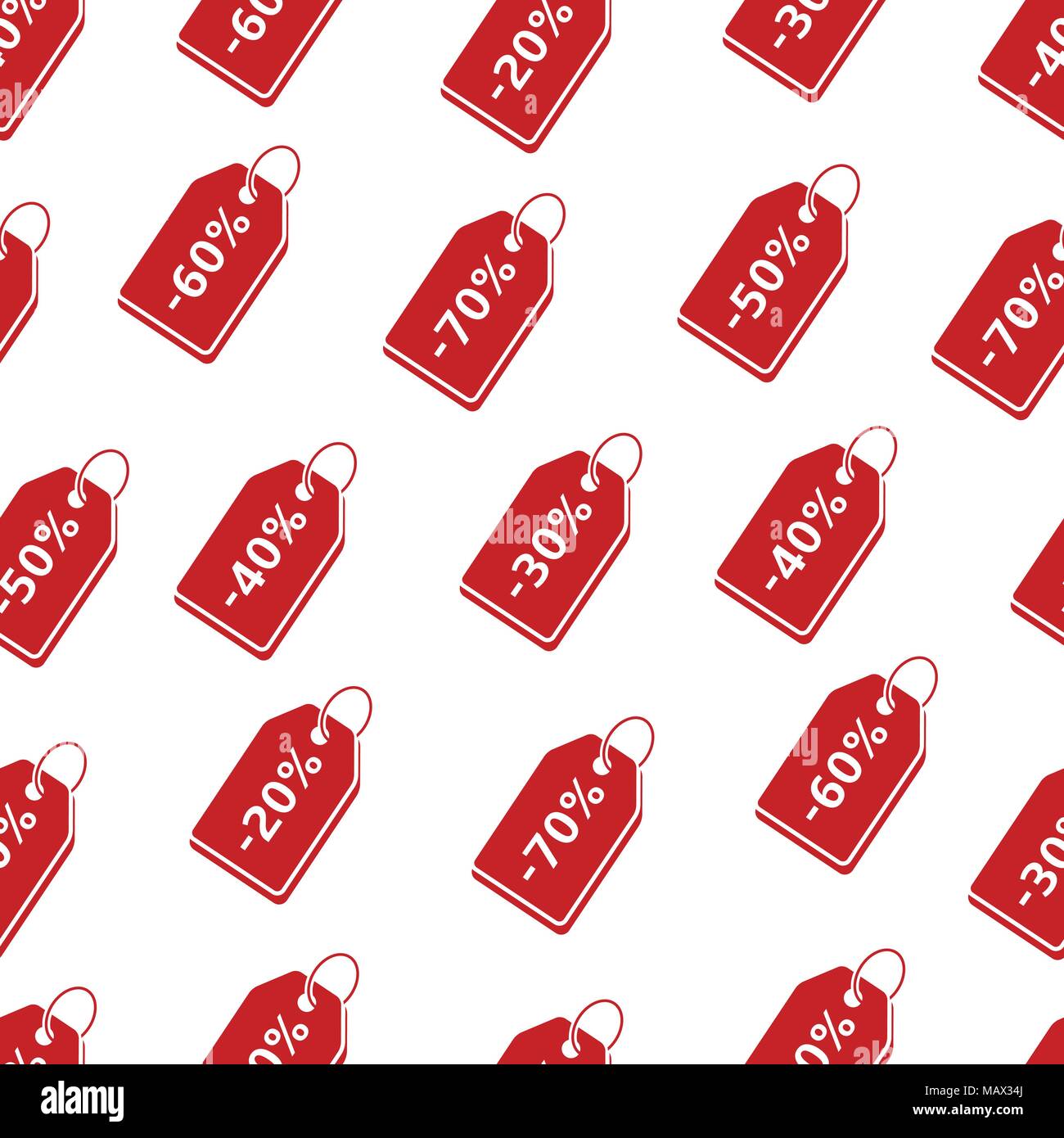 Discount red price tags seamless pattern Stock Vector Image & Art - Alamy