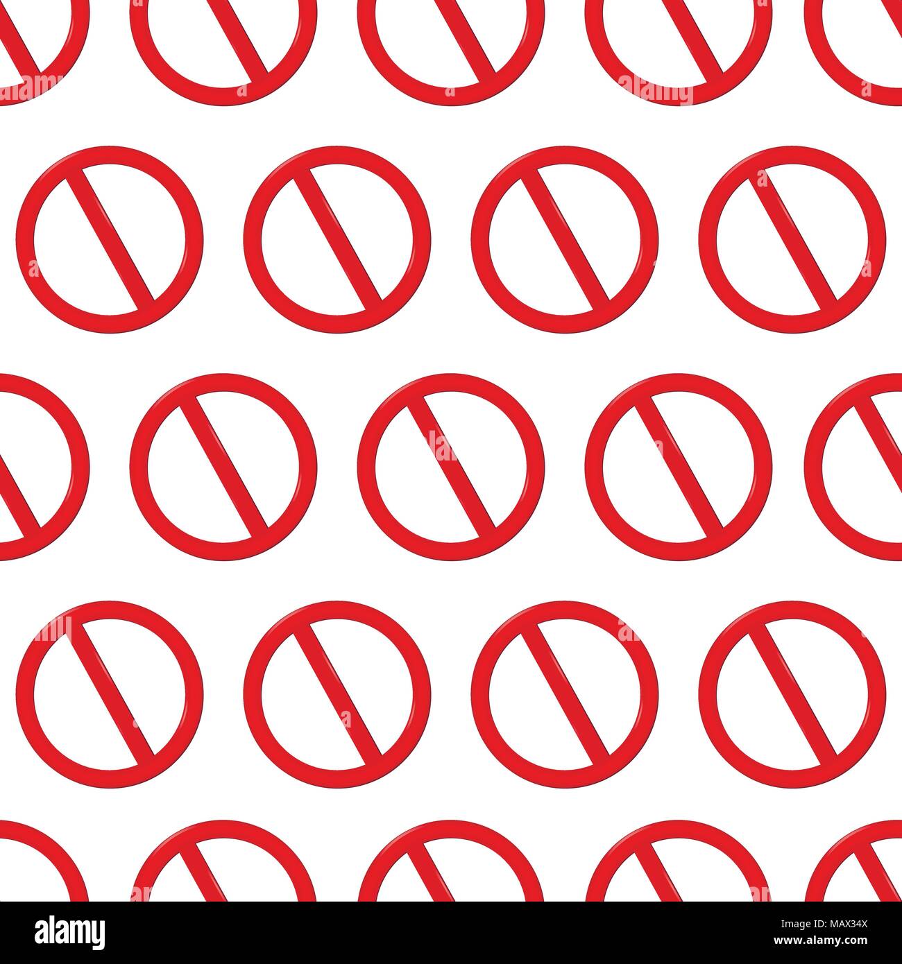 Seamless pattern with red stop signs isolated Stock Vector Image & Art ...