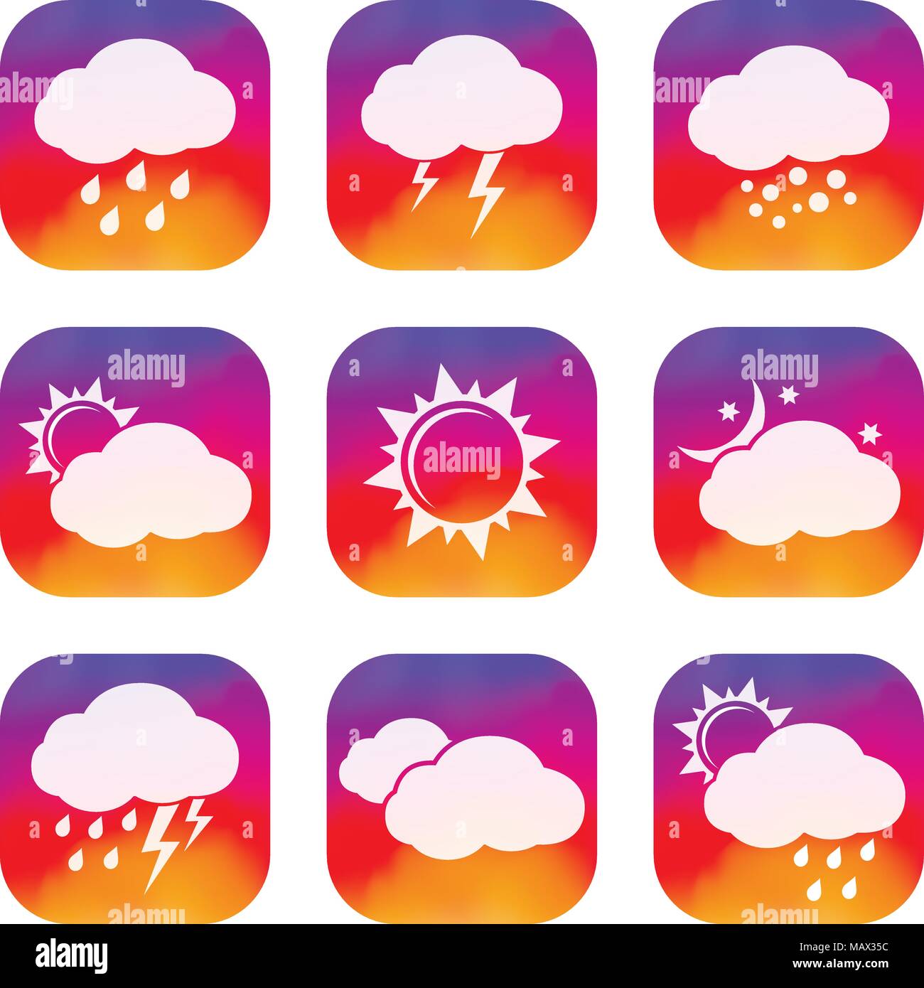 Hurricane app icon Stock Vector Images - Alamy