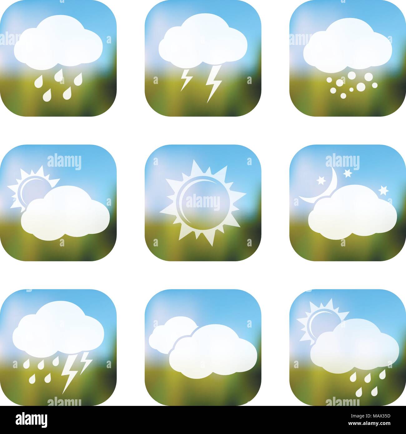 Snow flake app icon Stock Vector Images - Alamy