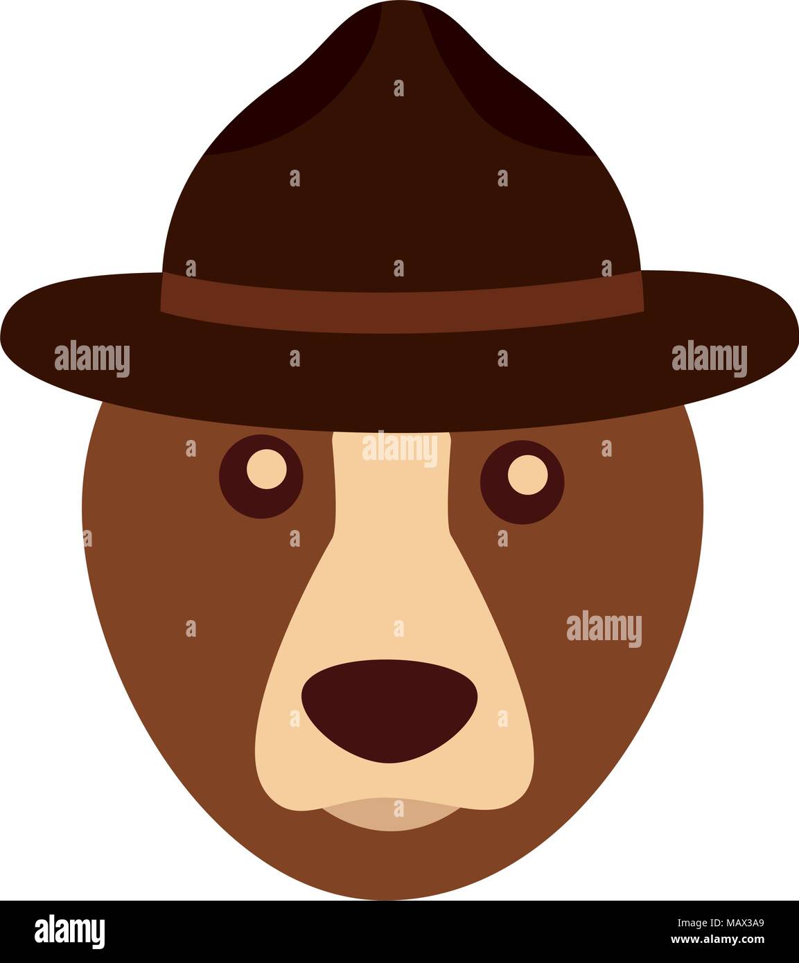 grizzly bear with hat Stock Vector Image & Art - Alamy