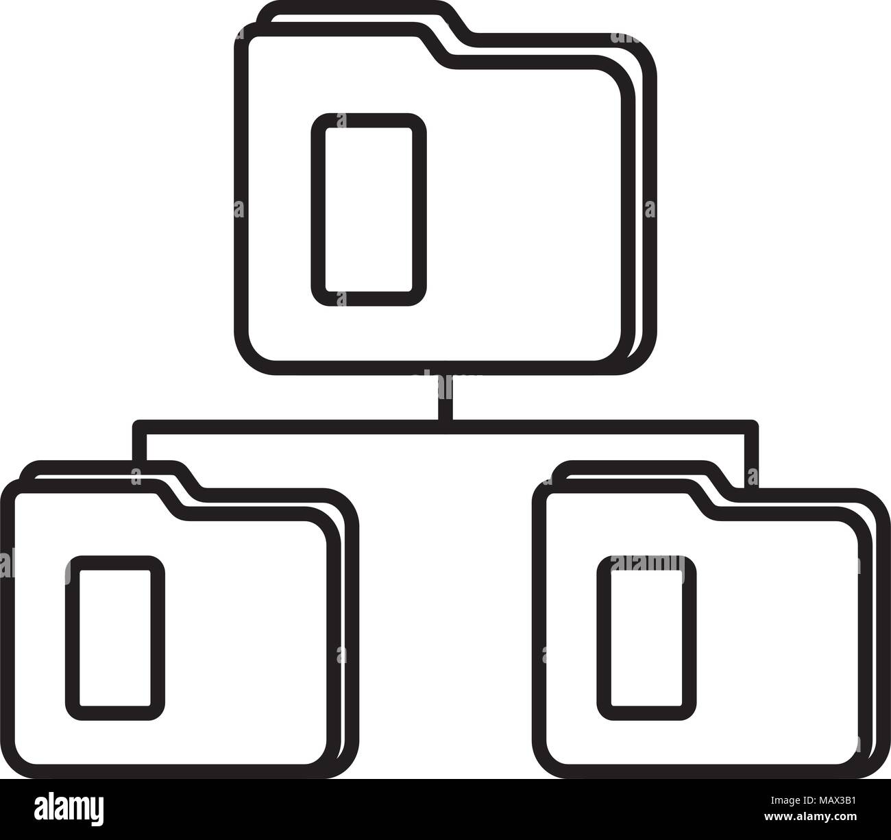 network folders isolated icons Stock Vector Image & Art - Alamy