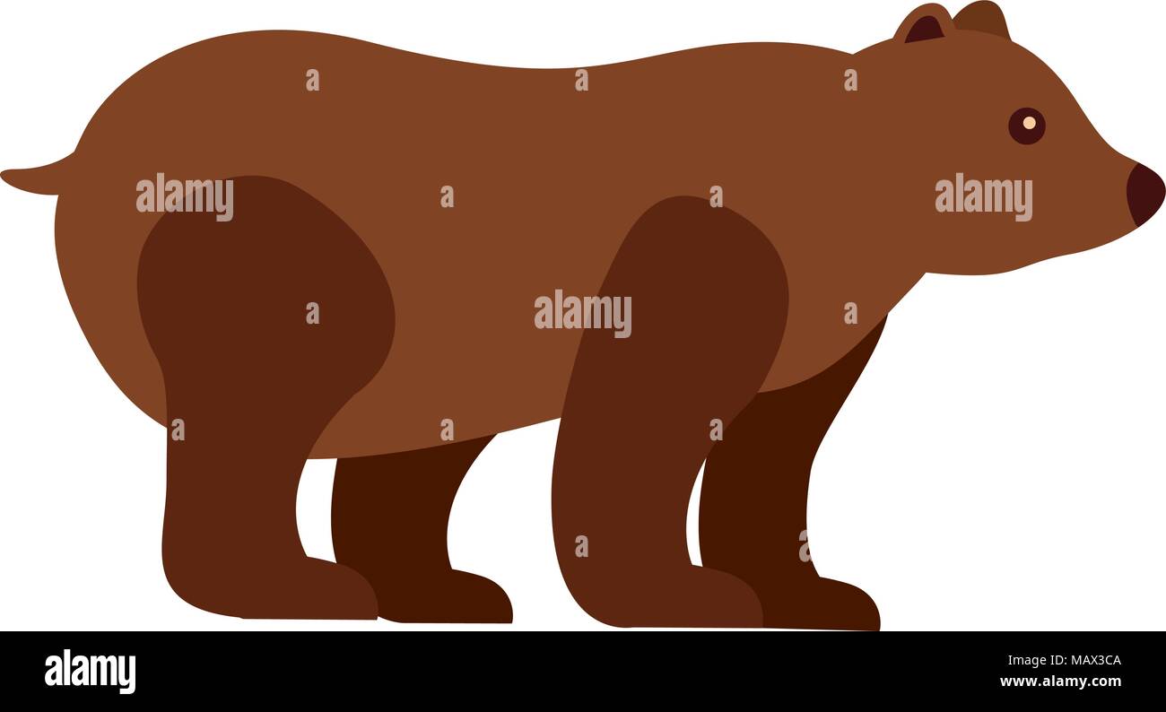 Brown bear side view Stock Vector Images - Alamy