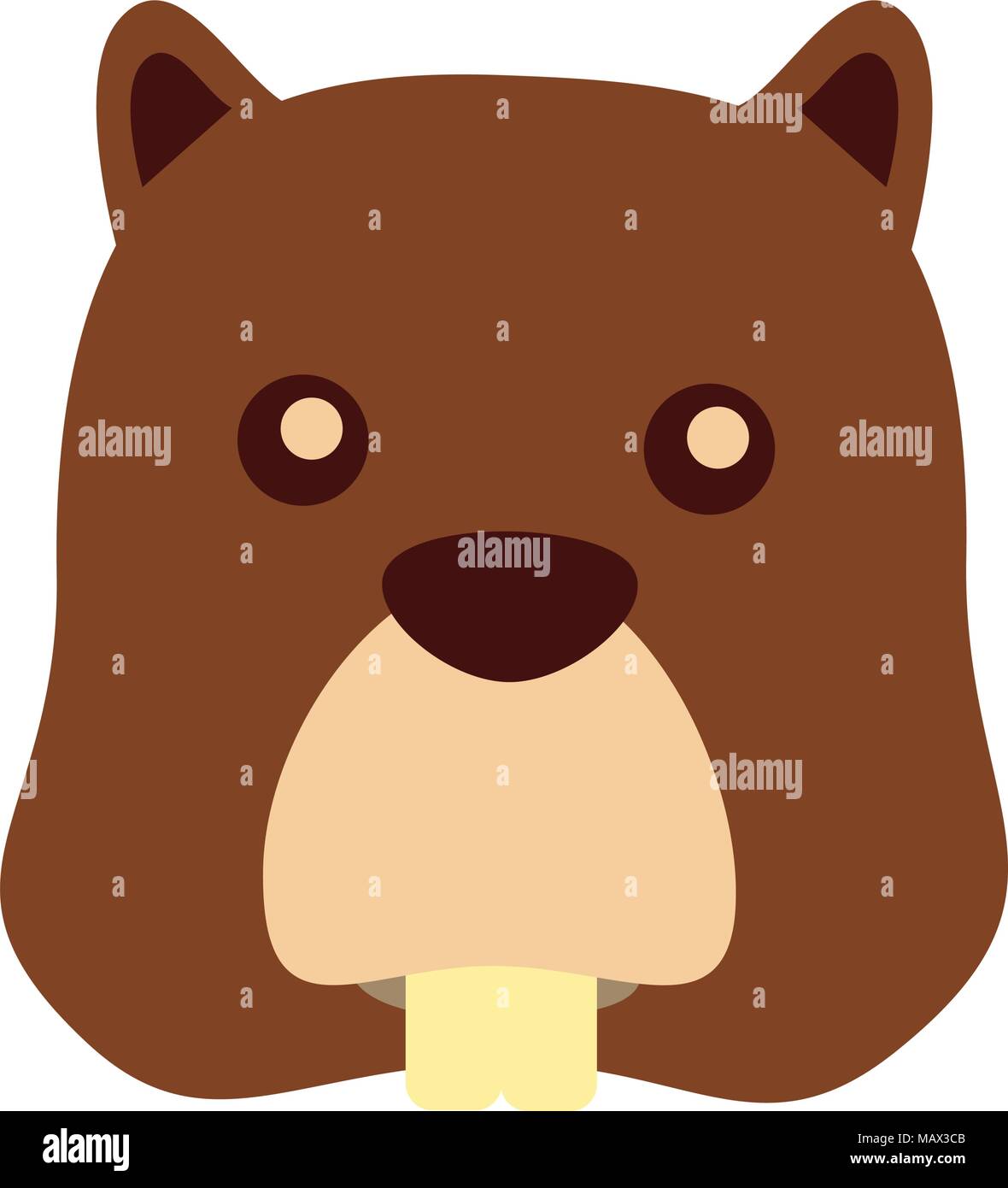beaver head animal icon Stock Vector Image & Art - Alamy