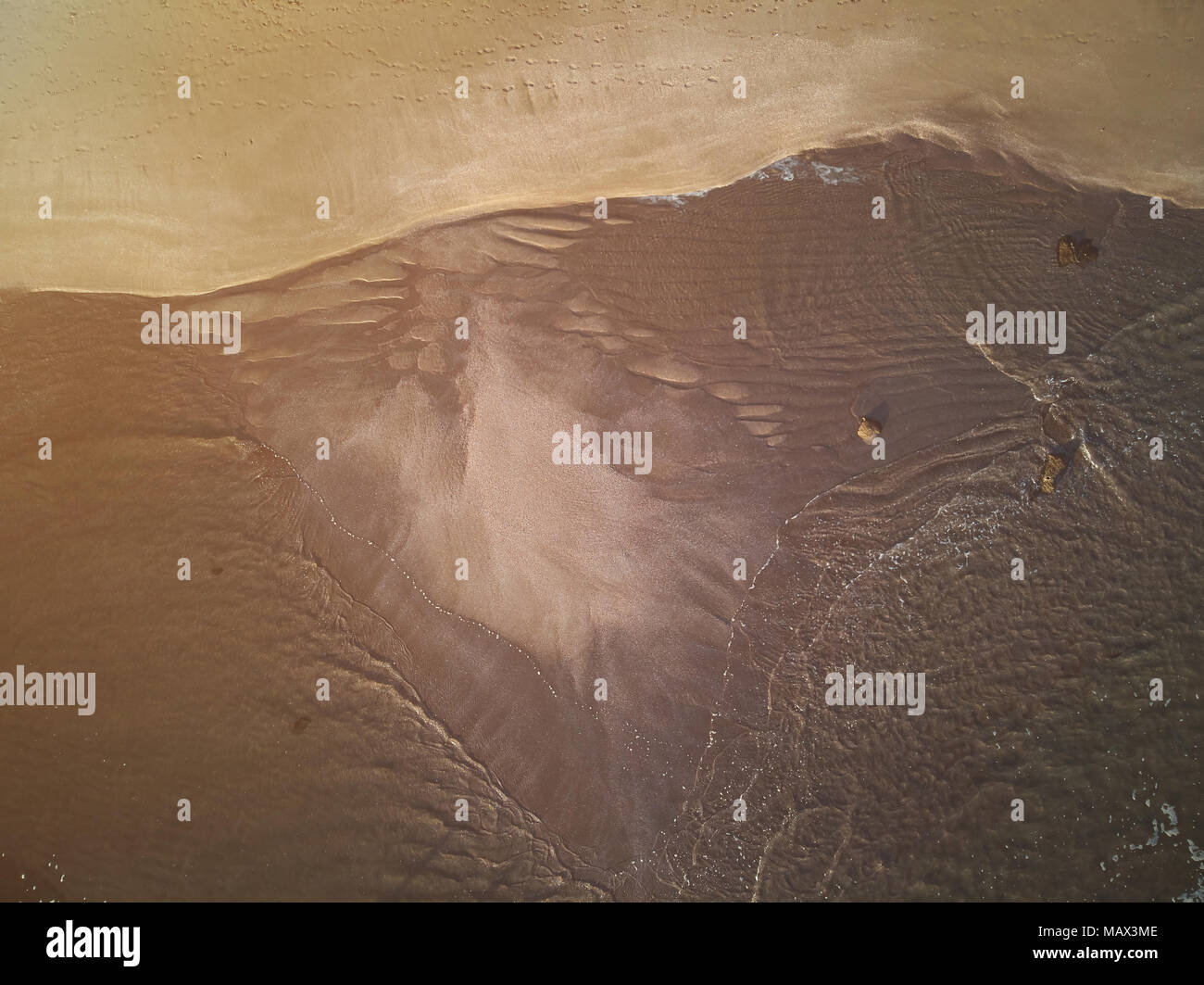 Different type of beach sand above top view in sunset light Stock Photo ...
