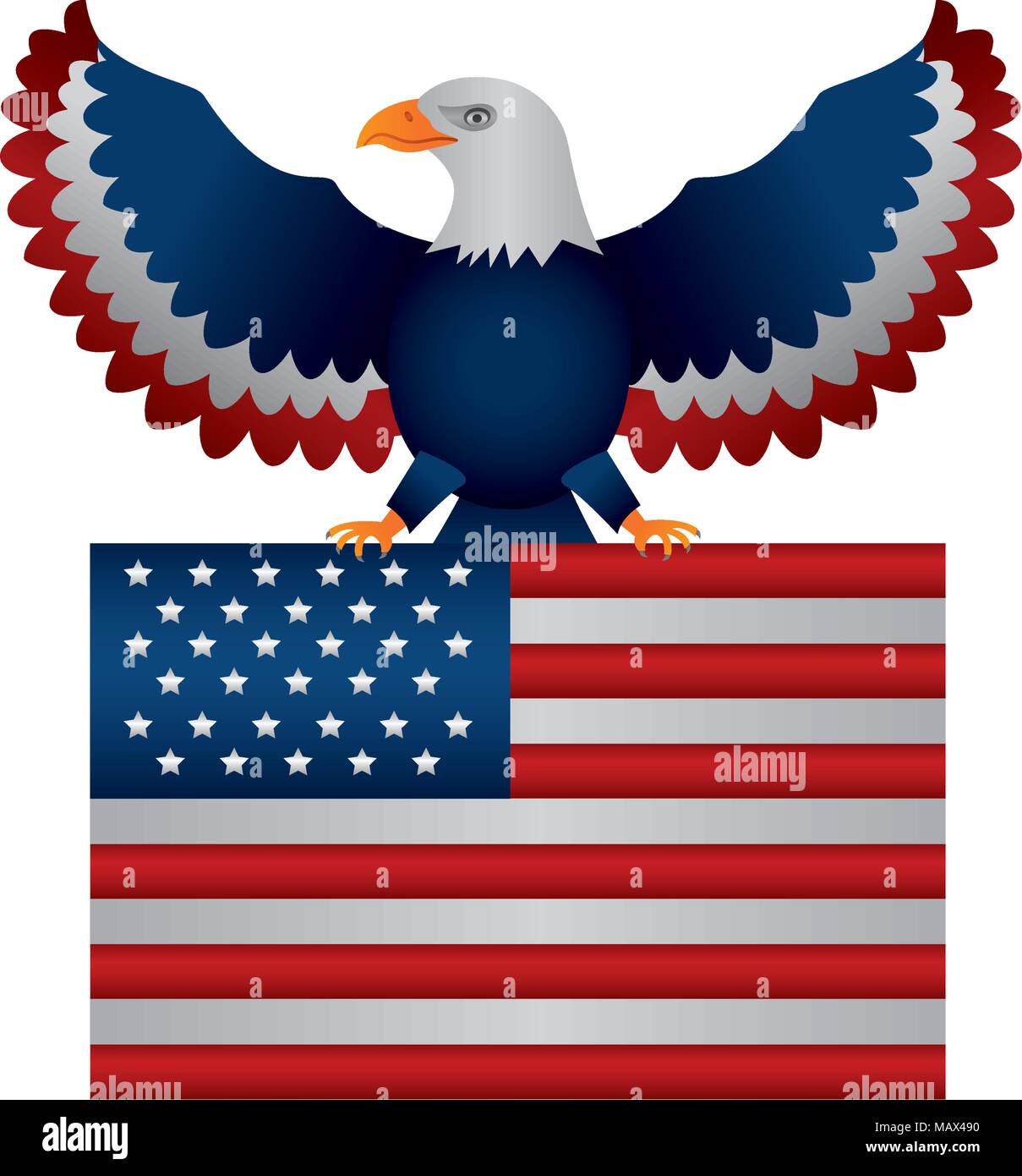 Flying bird with open wings Stock Vector Images - Alamy