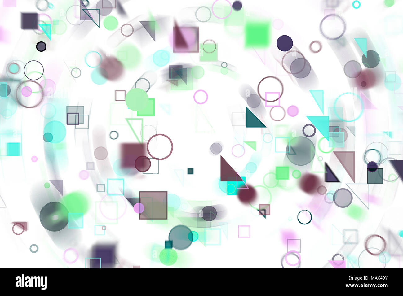 Abstract motion blur, soft blend, random circle, square & rectangle ...