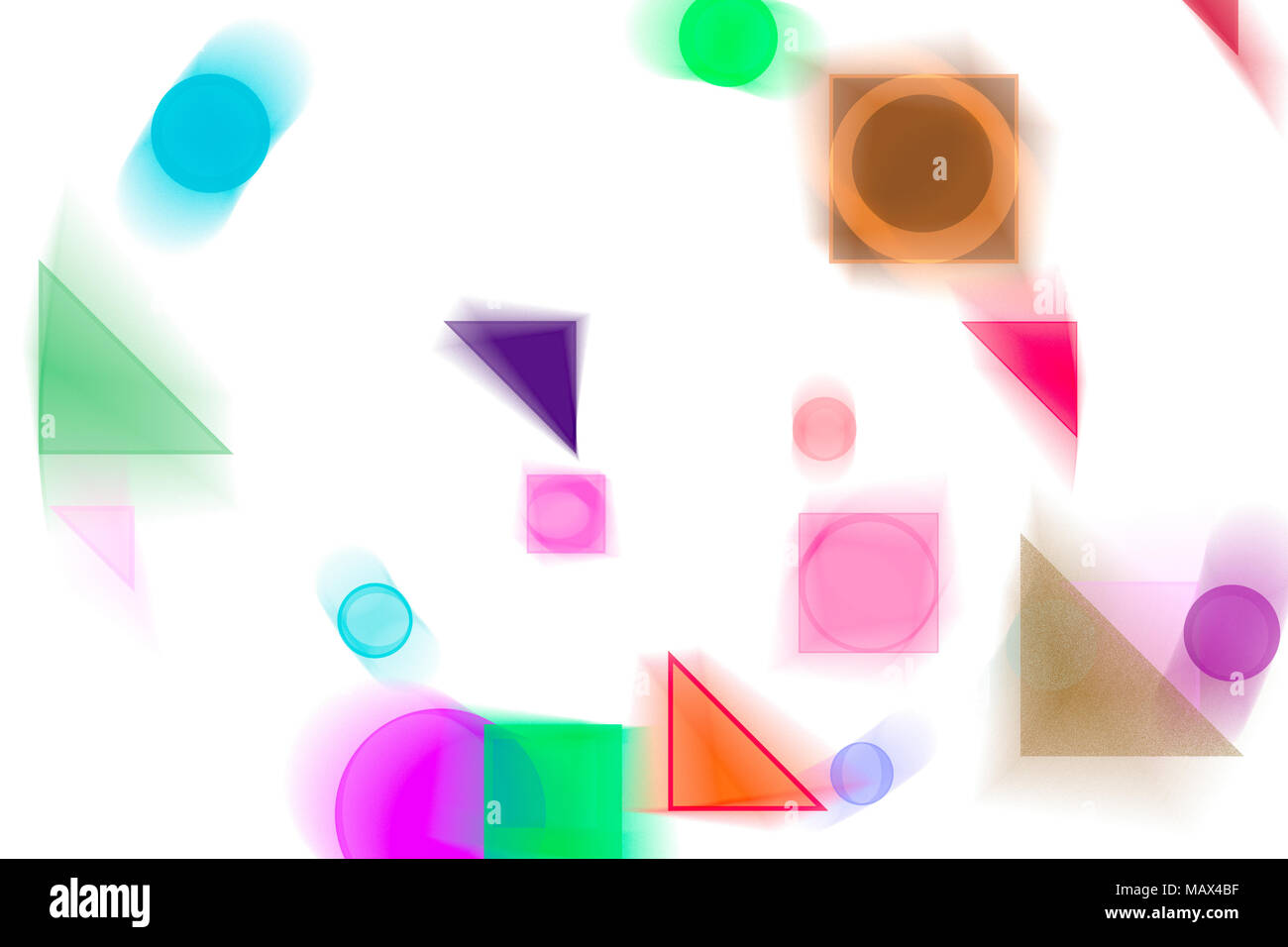 Abstract motion blur, soft blend, random circle, square & rectangle ...