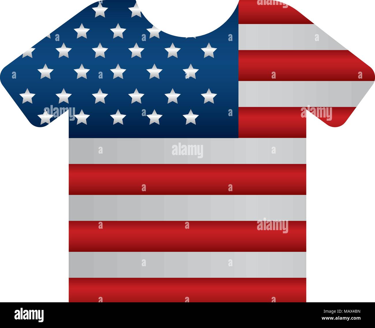Us flag shirt Stock Vector Images - Alamy