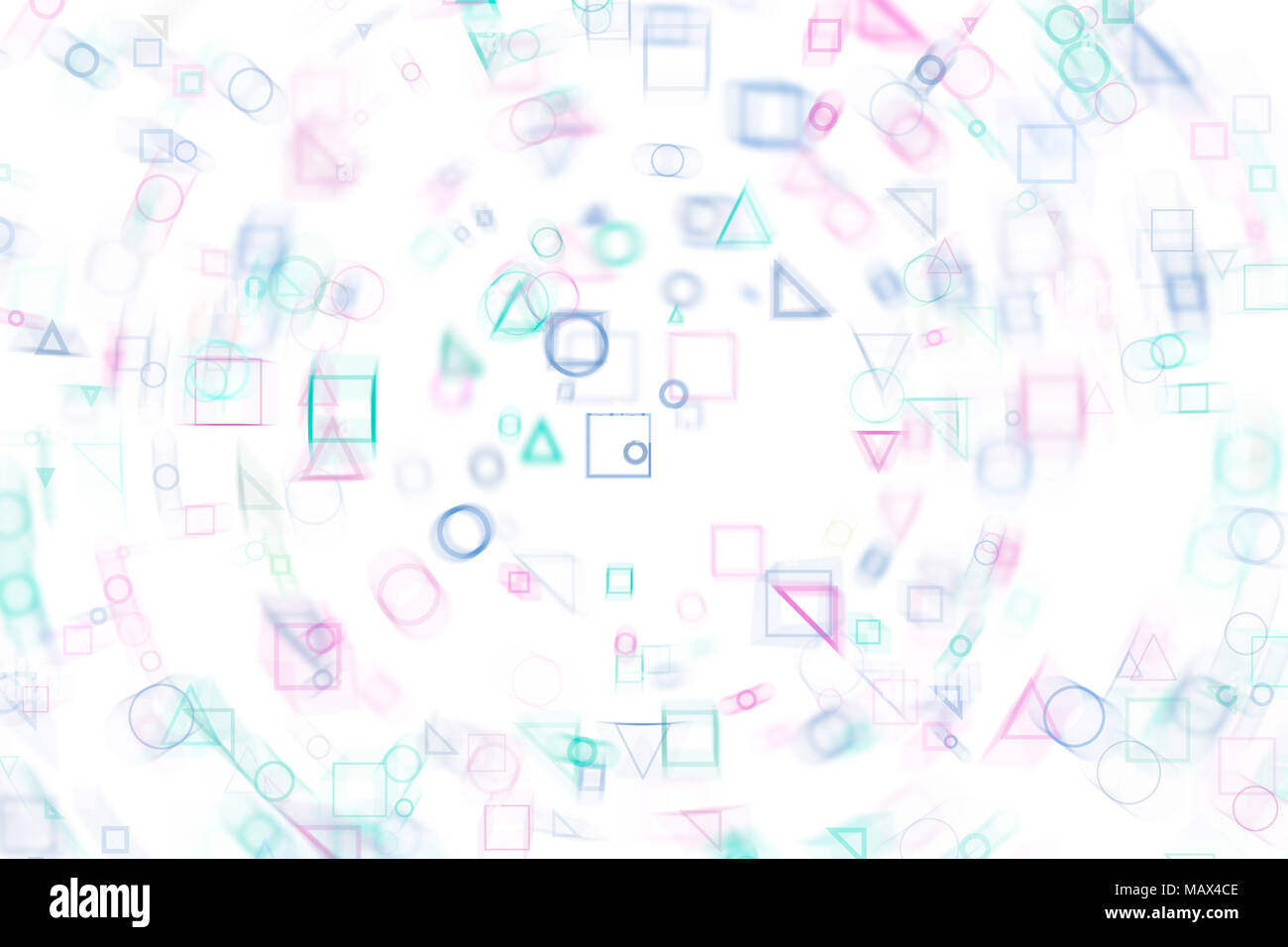 Abstract motion blur, soft blend, random circle, square & rectangle ...