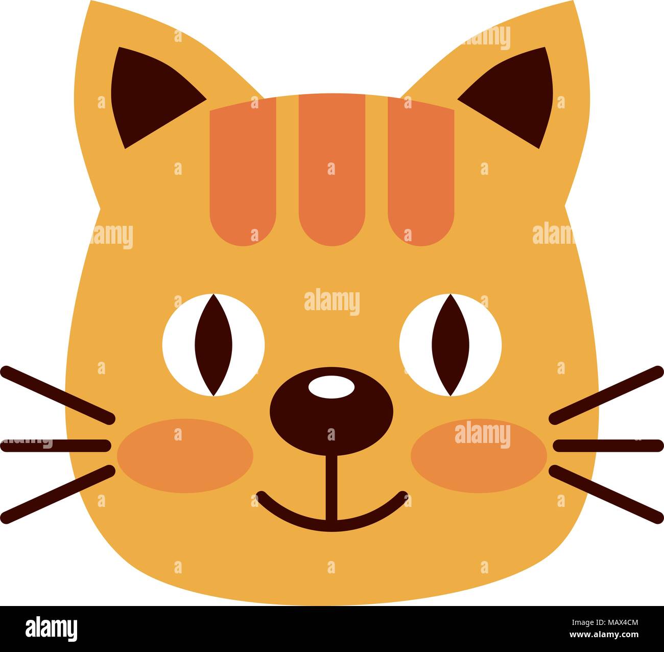 cute little cat head Stock Vector Image & Art - Alamy