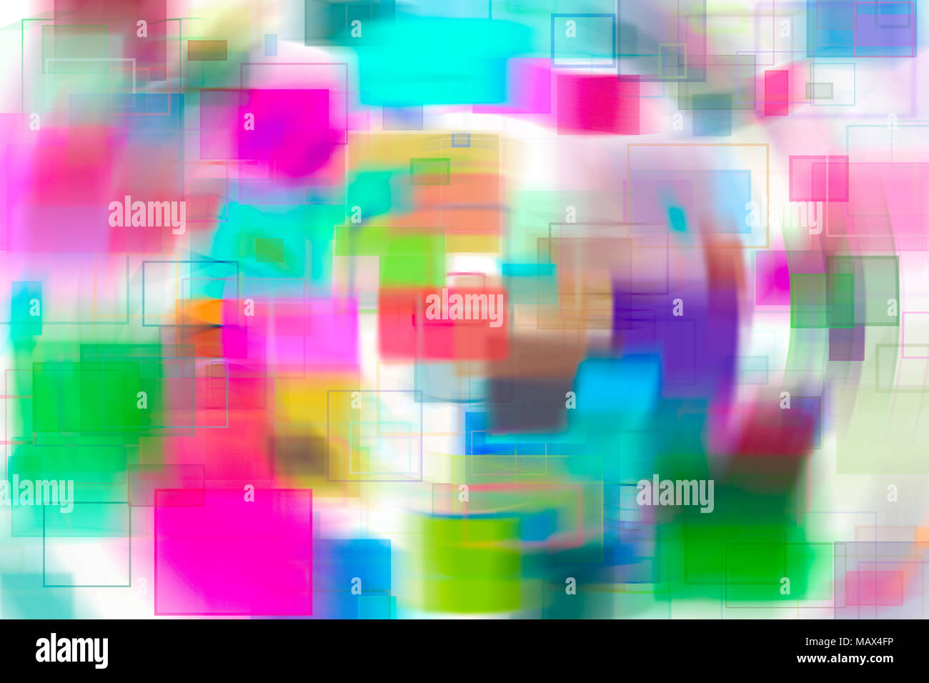 Abstract motion blur, soft blend, random square & rectangle shape art ...