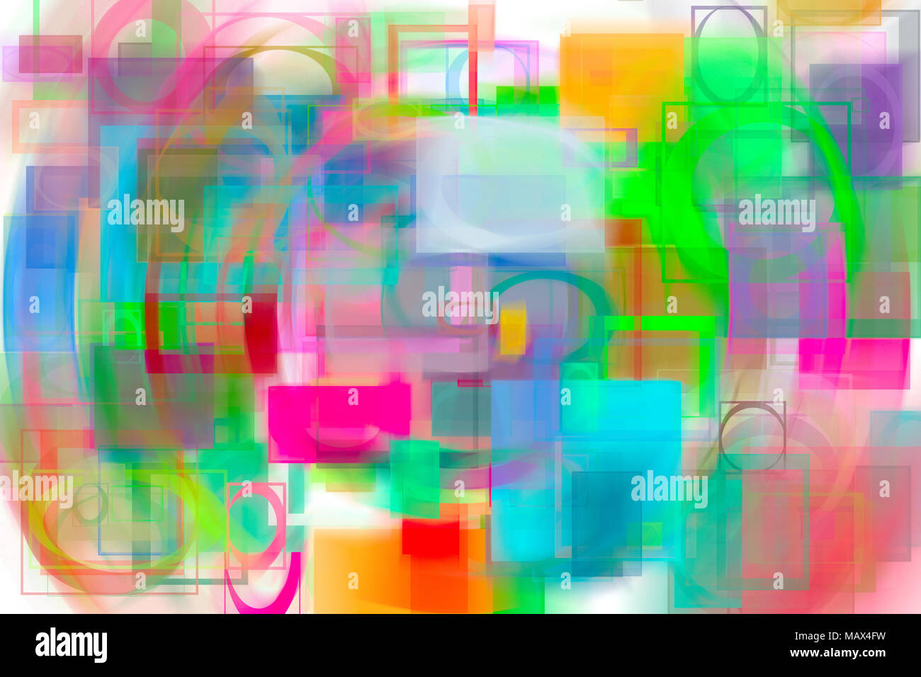 Abstract motion blur, soft blend, random square & rectangle shape art ...