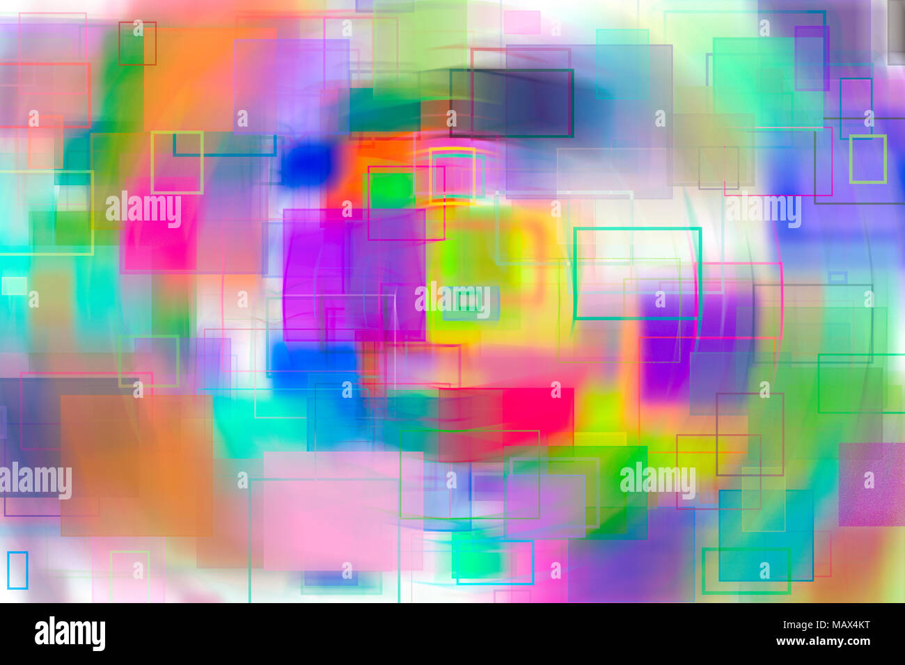 Abstract motion blur, soft blend, random square & rectangle shape art ...
