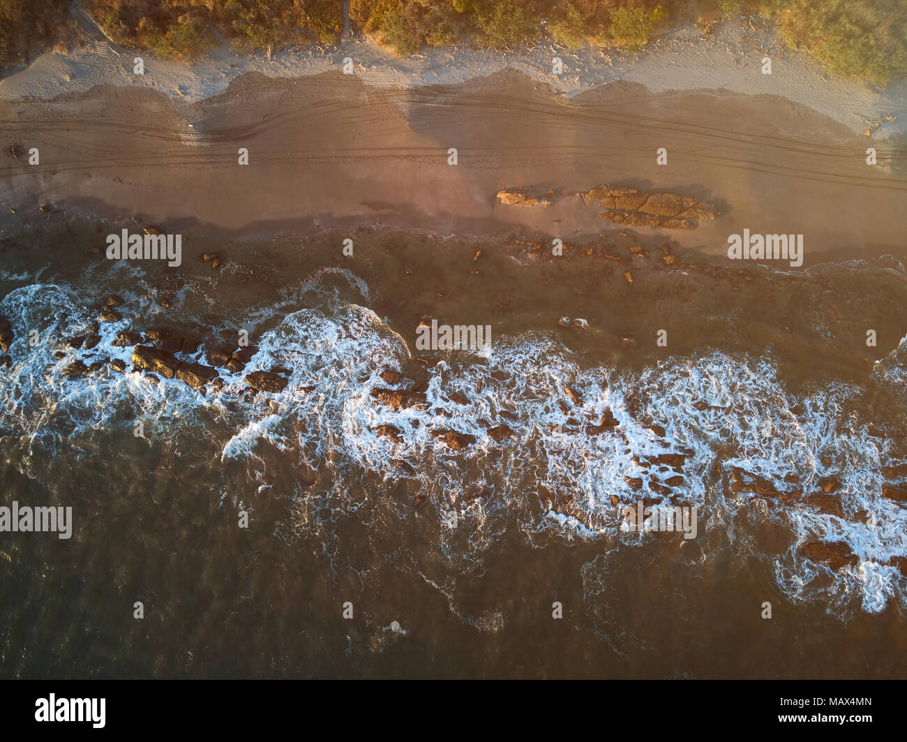 Aerial view above beach calm hi-res stock photography and images - Alamy