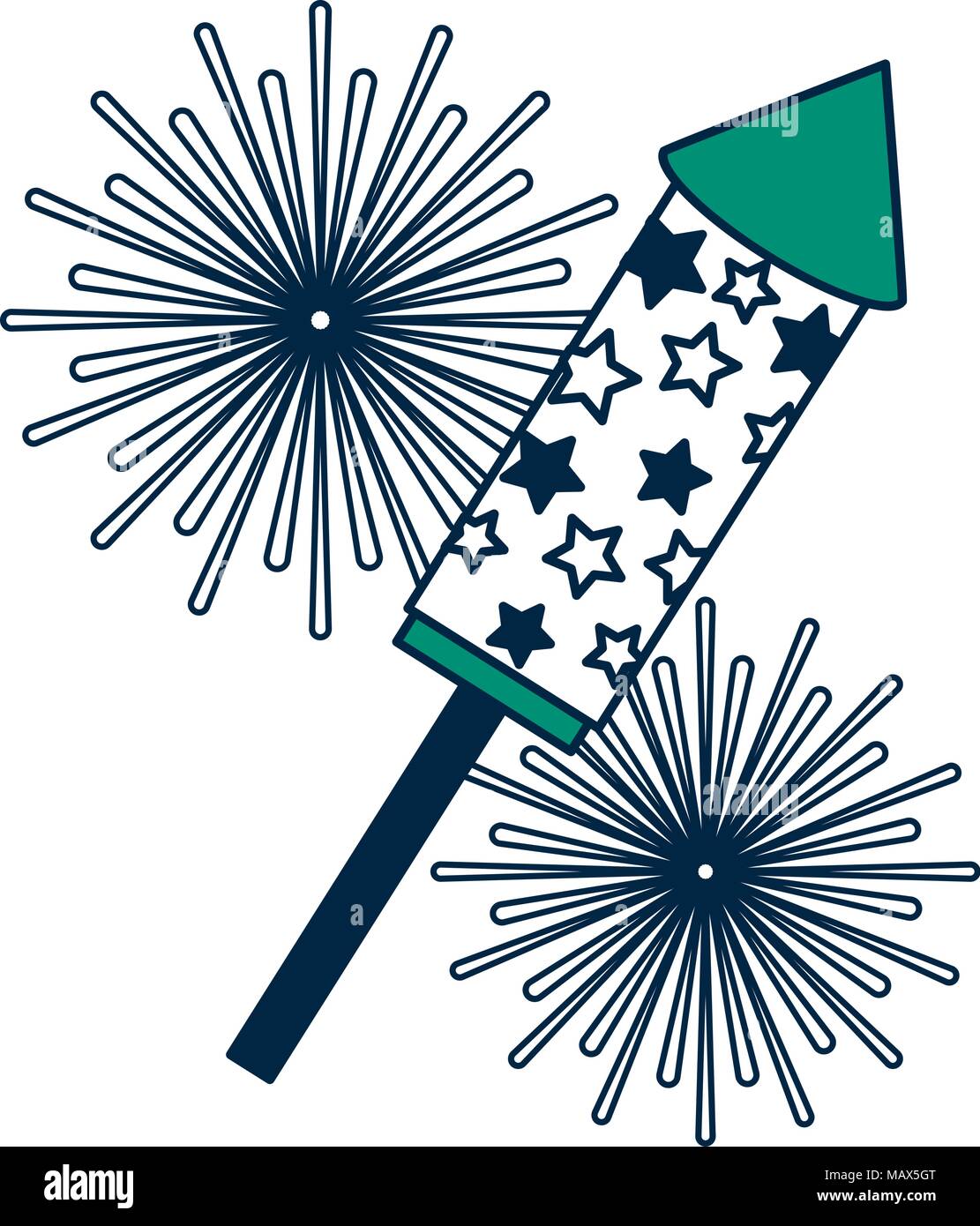 Firework Rocket Cut Out Stock Images & Pictures - Alamy