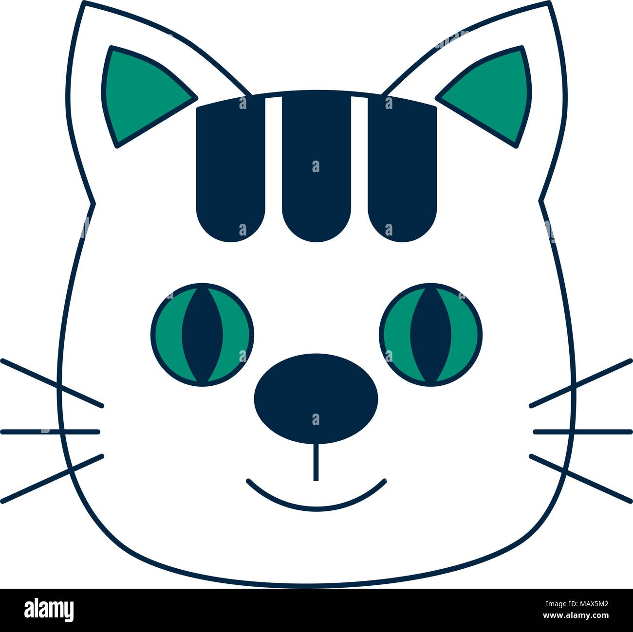 cute little cat head Stock Vector Image & Art - Alamy