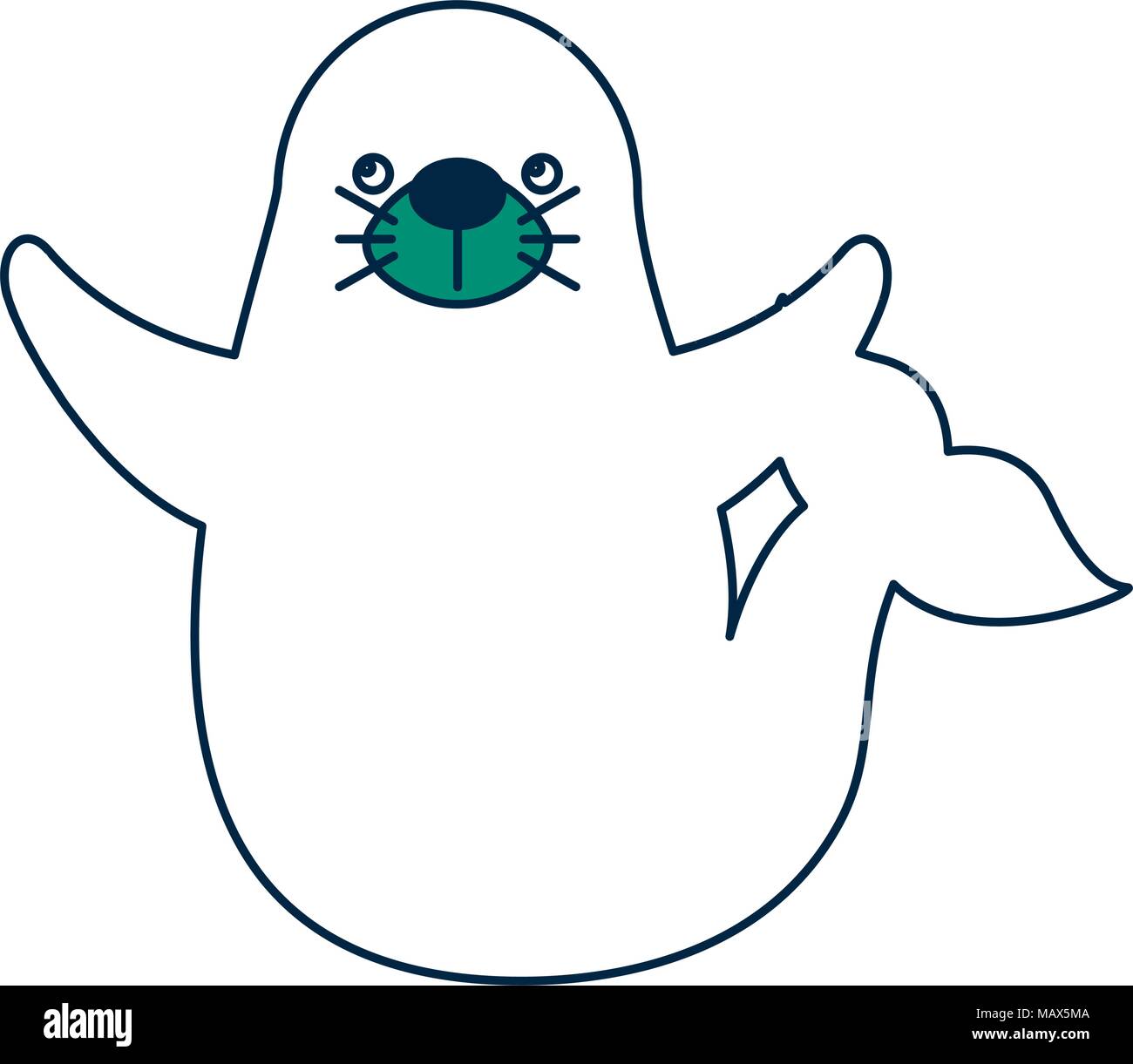 Adorable Seal Stock Vector Images - Alamy