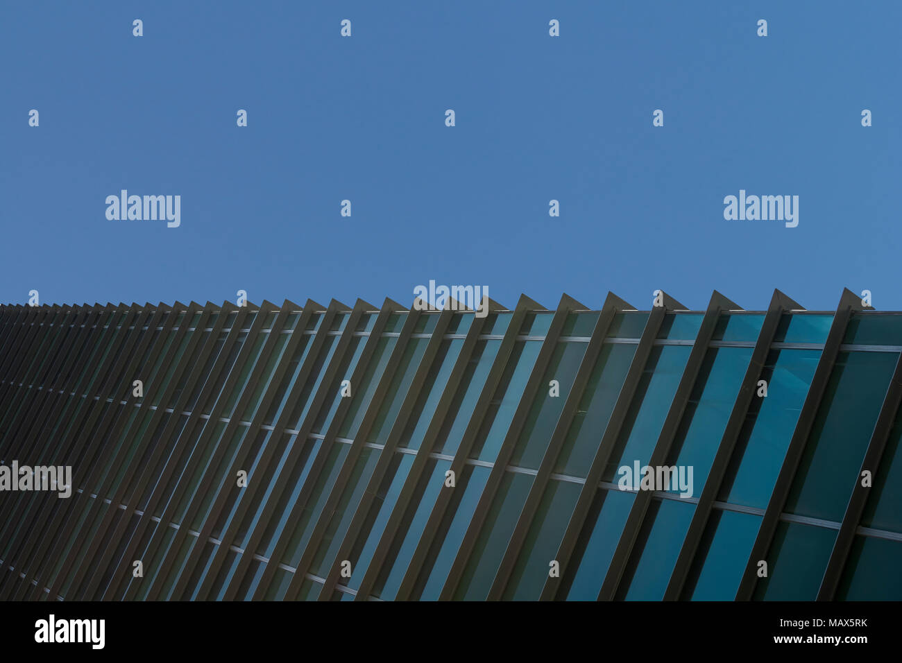 Facade of modern contemporary building, office building, business ...