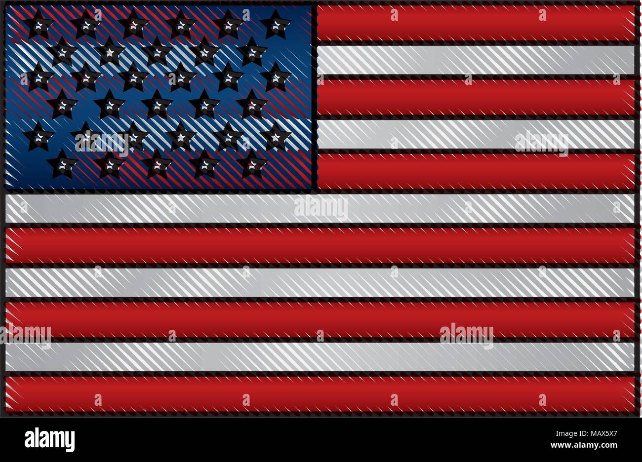 usa flag official colors and proportion national Stock Vector Image ...