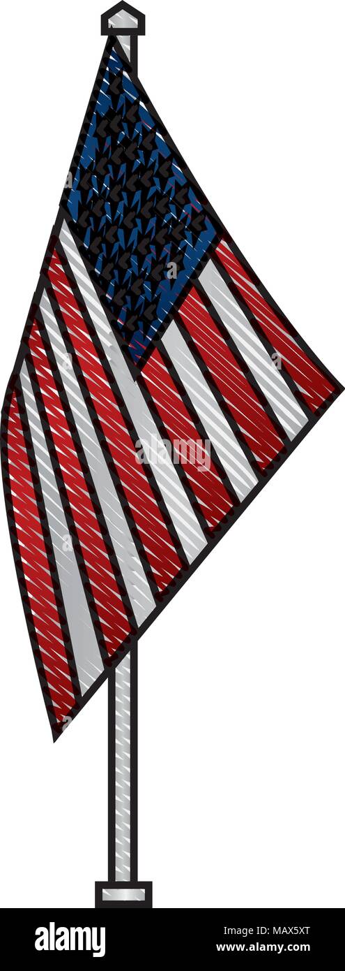 american flag on stand national symbol Stock Vector Image & Art - Alamy