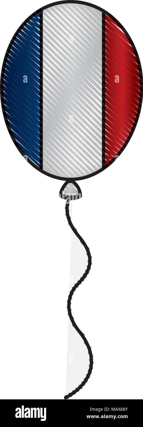balloon american flag decoration celebration Stock Vector Image & Art ...