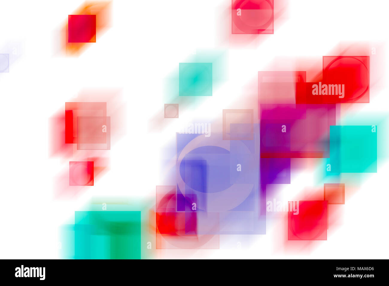 Abstract motion blur, soft blend, random square & rectangle shape art ...