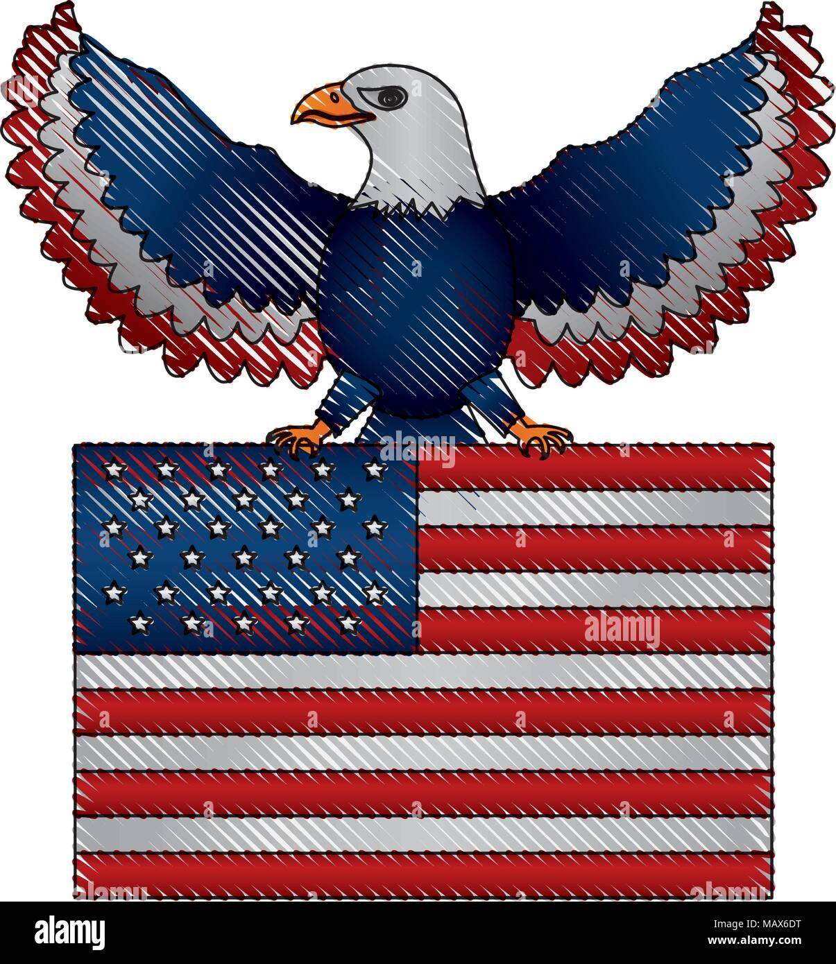 Eagle holding banner Stock Vector Images - Alamy