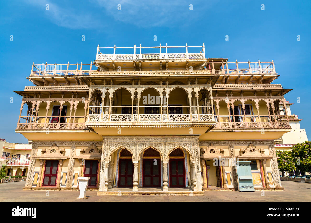 Mubarak Mahal at City Palace of Jaipur - Rajastan, India Stock Photo ...