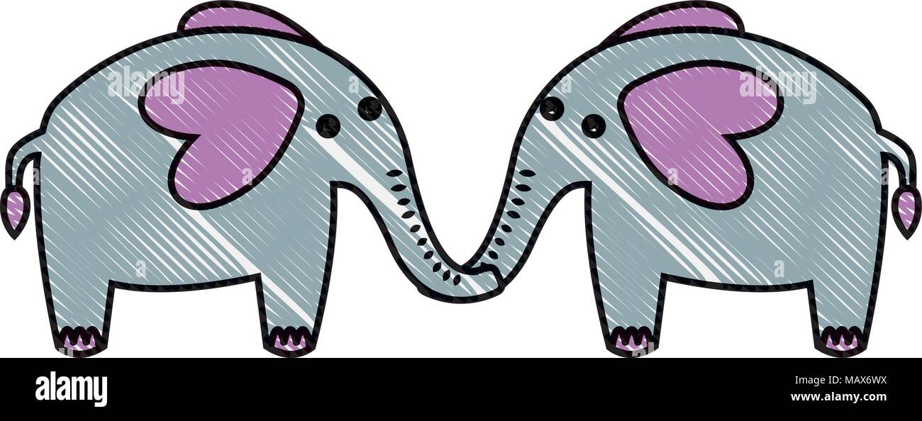 Animals touch Stock Vector Images - Alamy