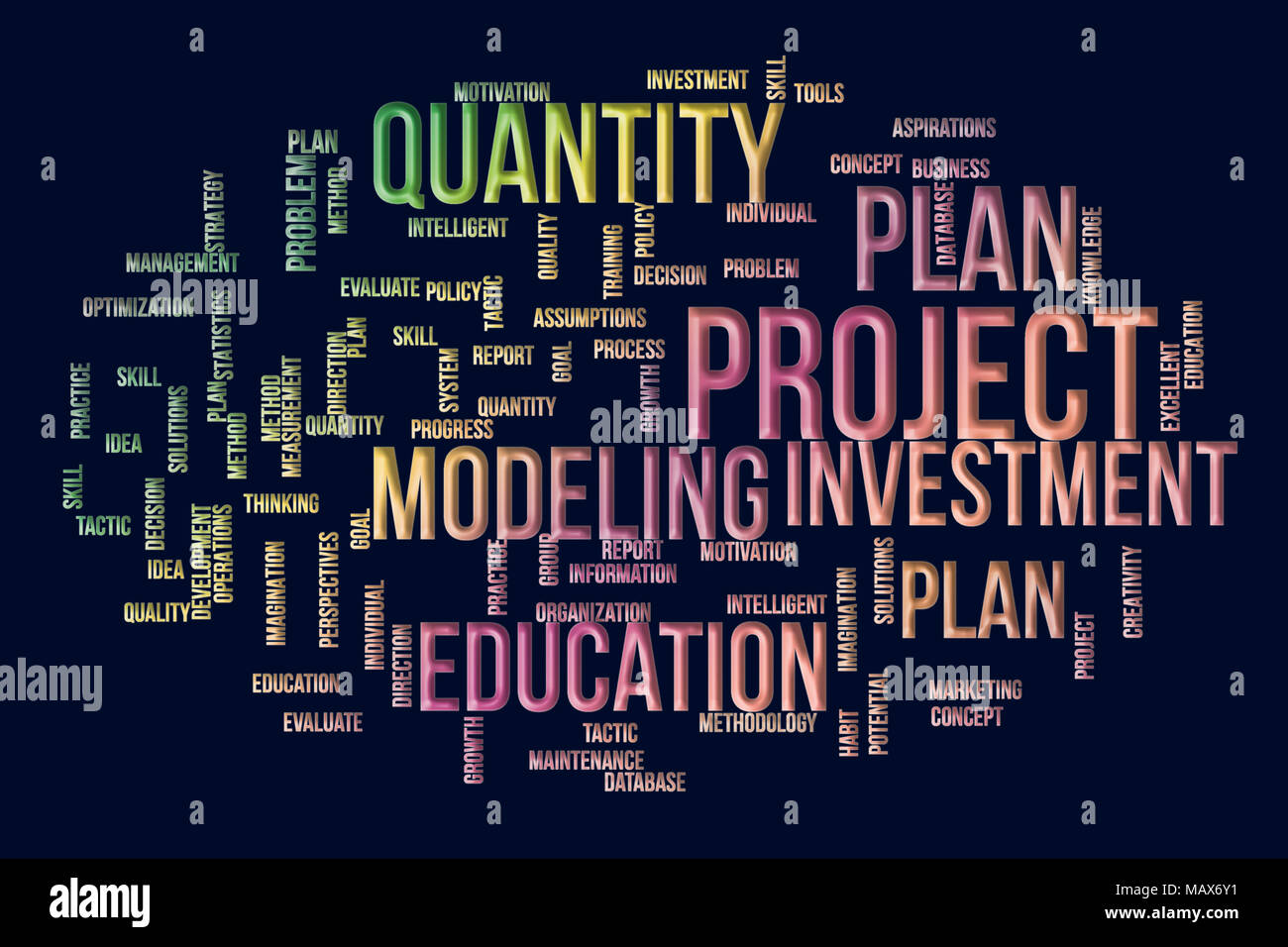 Business conceptual colorful word clouds for web page, graphic design ...