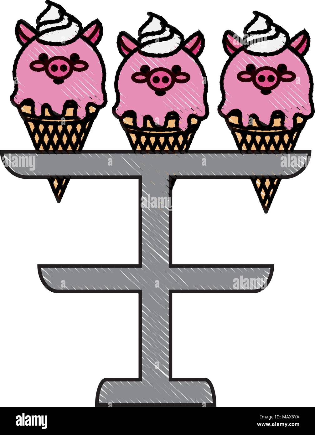 Piglet ice cream hi-res stock photography and images - Alamy