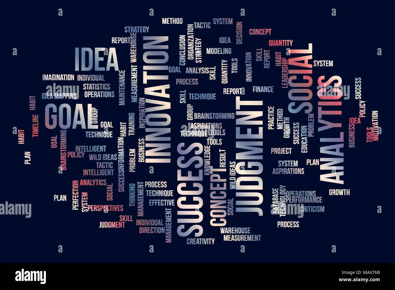 Business conceptual colorful word clouds for web page, graphic design ...