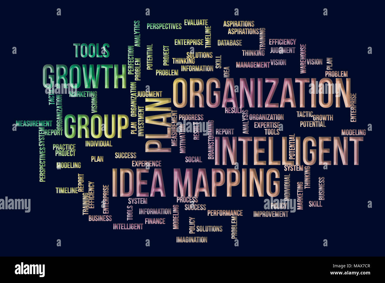 Business conceptual colorful word clouds for web page, graphic design ...