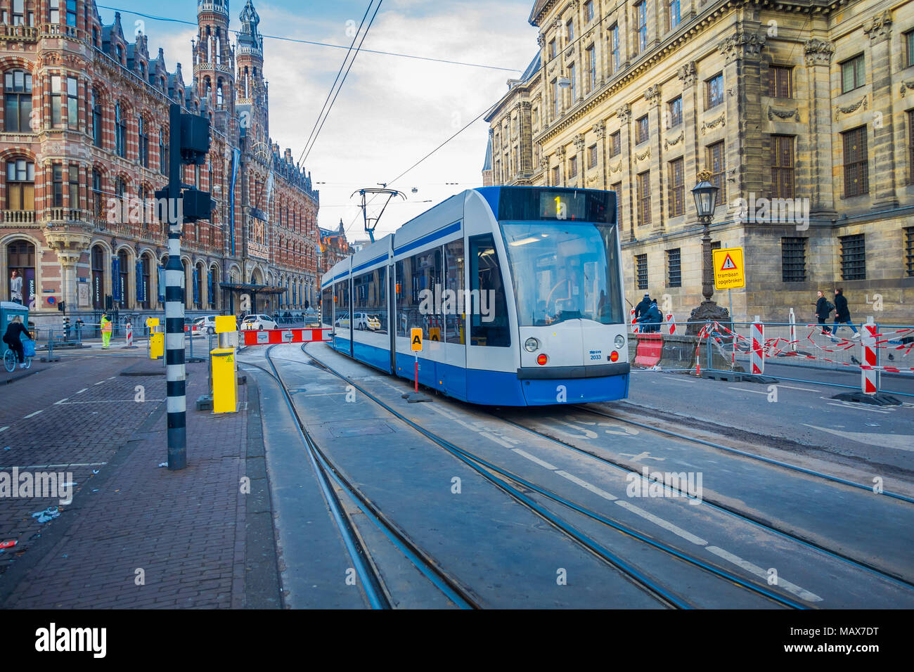 AMSTERDAM, NETHERLANDS, MARCH, 10 2018: Gorgeous outdoor view of ...