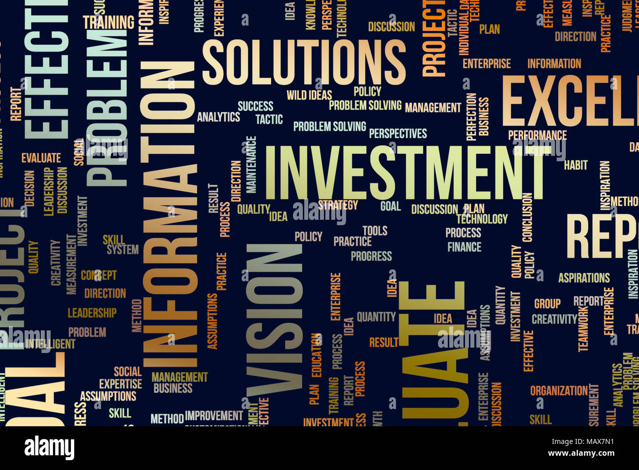 Business conceptual, colorful word clouds for web page, graphic design ...