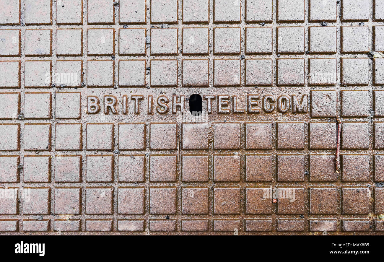 British Telecom outdoor street grid Stock Photo - Alamy