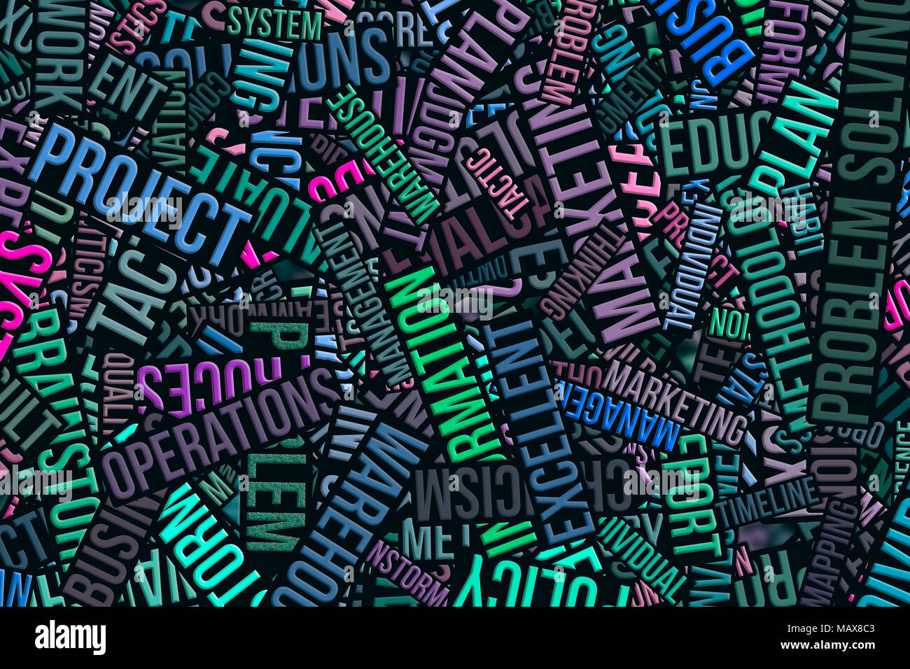 Business word cloud, abstract embossed, for web page, graphic design ...